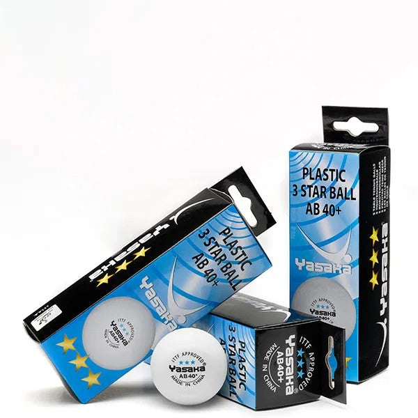 Yasaka ABS Plastic 3-Star Ball (3 pack) – Go Table Tennis